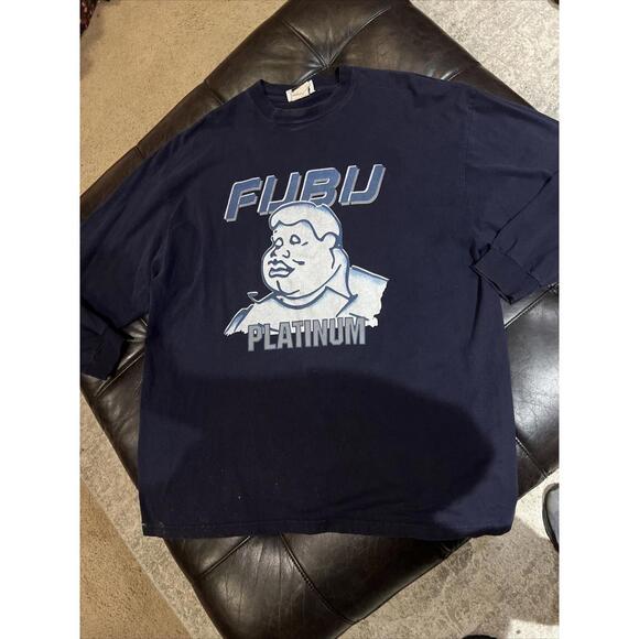 FUBU | Shirts | Vintage Fubu Platinum Shirt Men Blue Fat Albert Hip Hop ...
